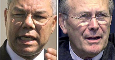 Powell, Rumsfeld Share Power Lunch - CBS News