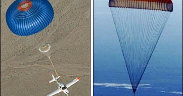 Parachutes To Rescue Planes - CBS News