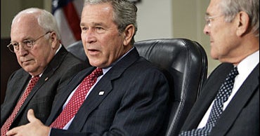Bush Wants Rumsfeld, Cheney To Stay - CBS News
