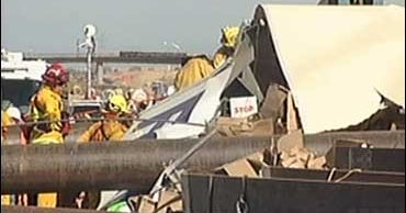 California Bridge Collapse Injures 2 - CBS News