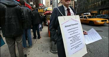 Jobless N.Y. Man Dons Sandwich Board - CBS News