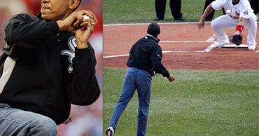 Obama Goes Low with All-Star First Pitch - CBS News