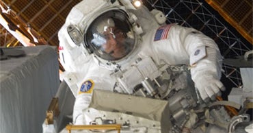 Spacewalkers Continue Replacing Batteries - CBS News