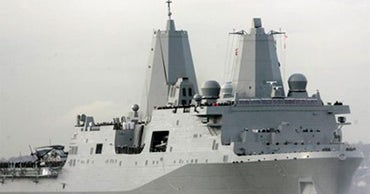 Warship Built with Twin Tower Steel in NYC - CBS News