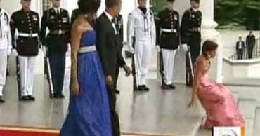 The One Slip-Up at the Obama's State Dinner - CBS News