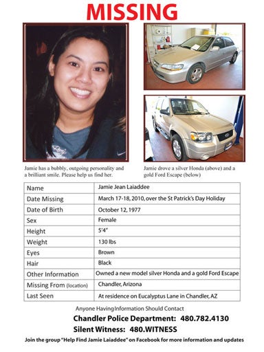 Jamie Jean Laiaddee Missing