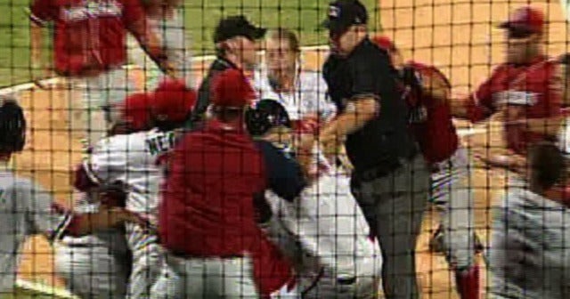 Caught on Tape: Minor League Baseball Brawl - CBS News