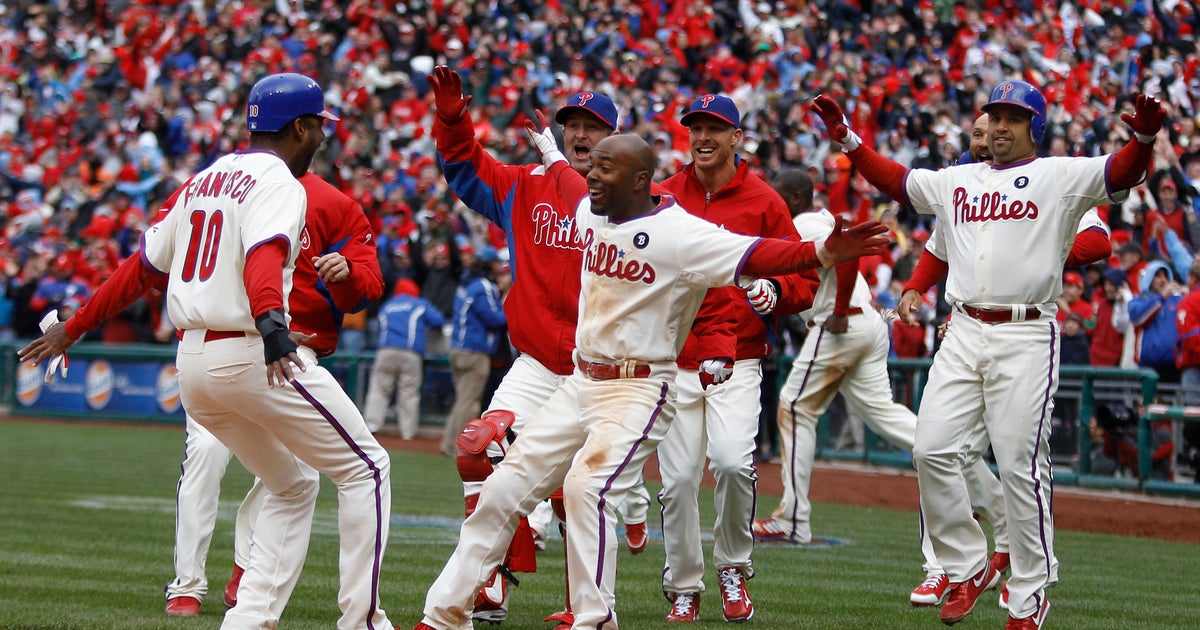 Phillies rally in 9th, win opening-day thriller - CBS News