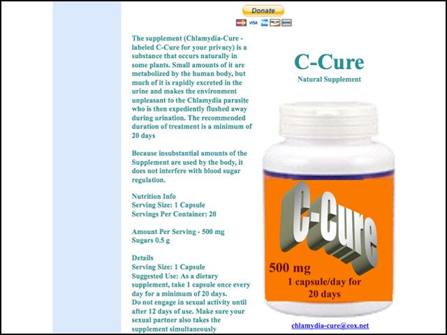 Bogus STD cures: Are you taking one?