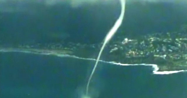 Twister over Aussie waters caught on tape - CBS News