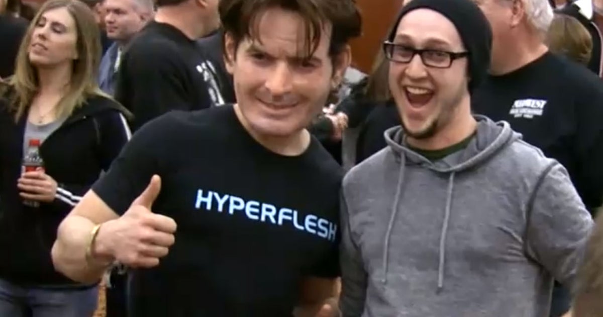 Charlie Sheen mask is as terrifying as it is real - CBS News