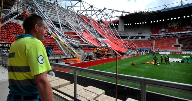 Dutch stadium collapse kills 1, injures 14 - CBS News