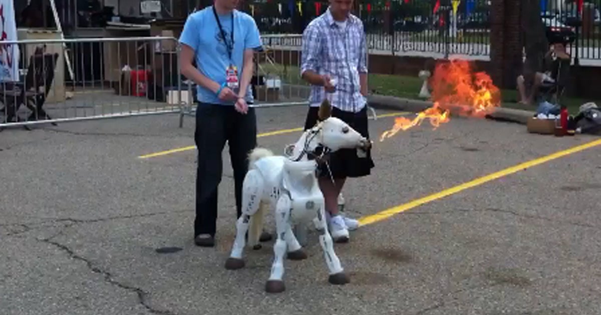 "Fire-Breathing Pony"... you know, for kids! - CBS News