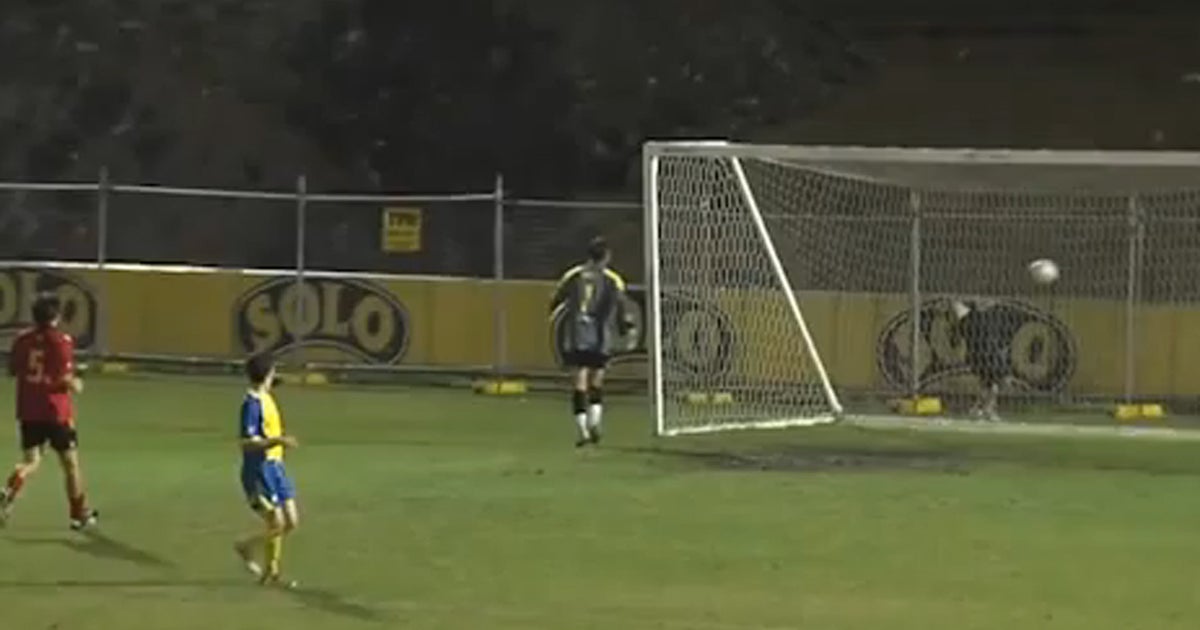 Ball boy soccer FAIL is both funny and sad to watch - CBS News