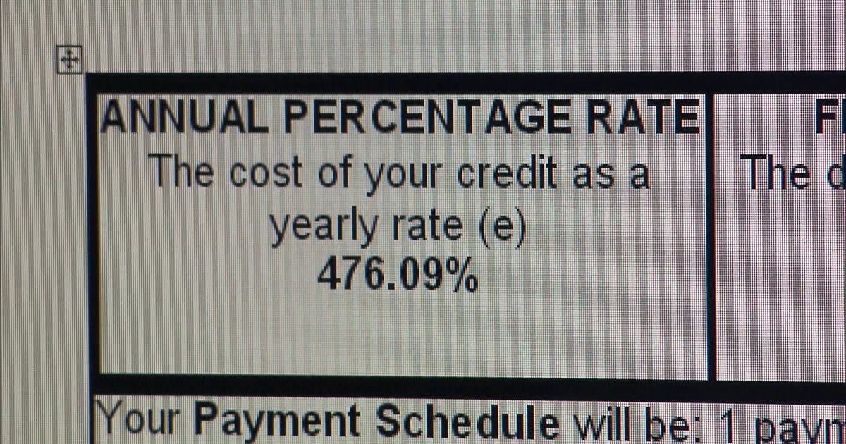 How "payday" lenders pull off crippling rates - CBS News