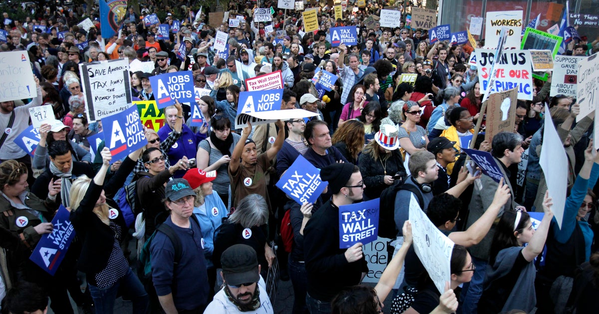 Unions, students join Wall St. protesters - CBS News