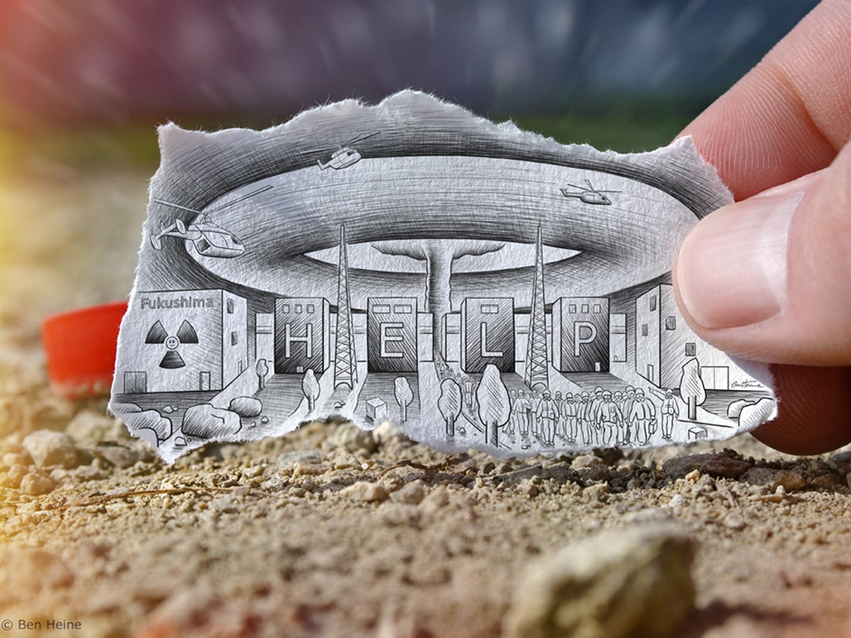 "Pencil Vs Camera" blends drawing and photography