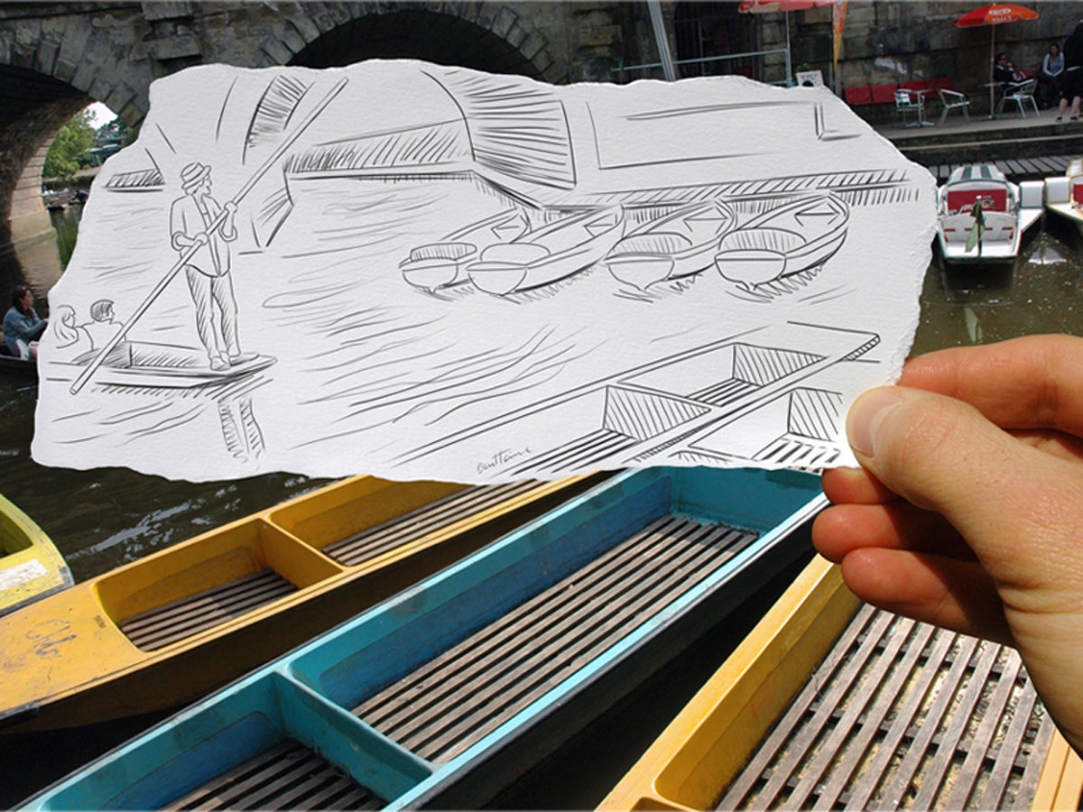 "Pencil Vs Camera" blends drawing and photography