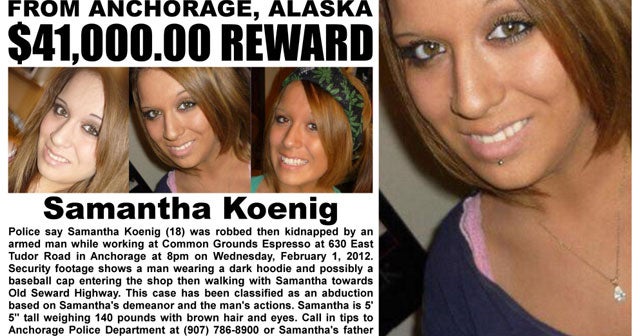 Arrest made in case of missing Alaska barista Samantha Koenig, police ...