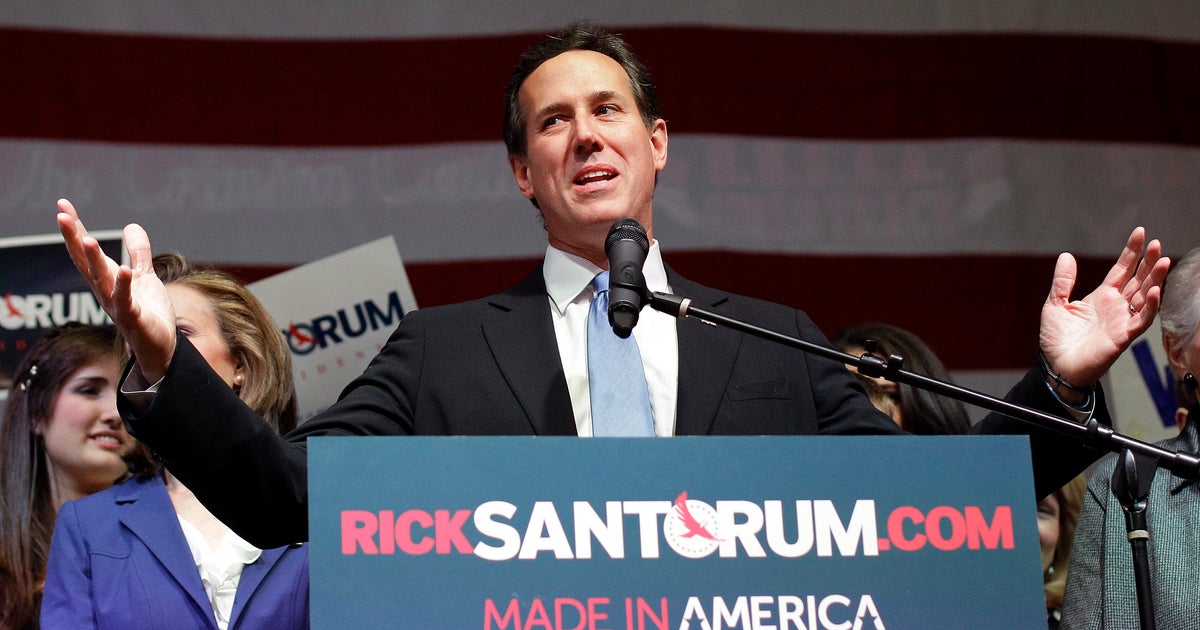 Santorum: We're winning across the nation - CBS News