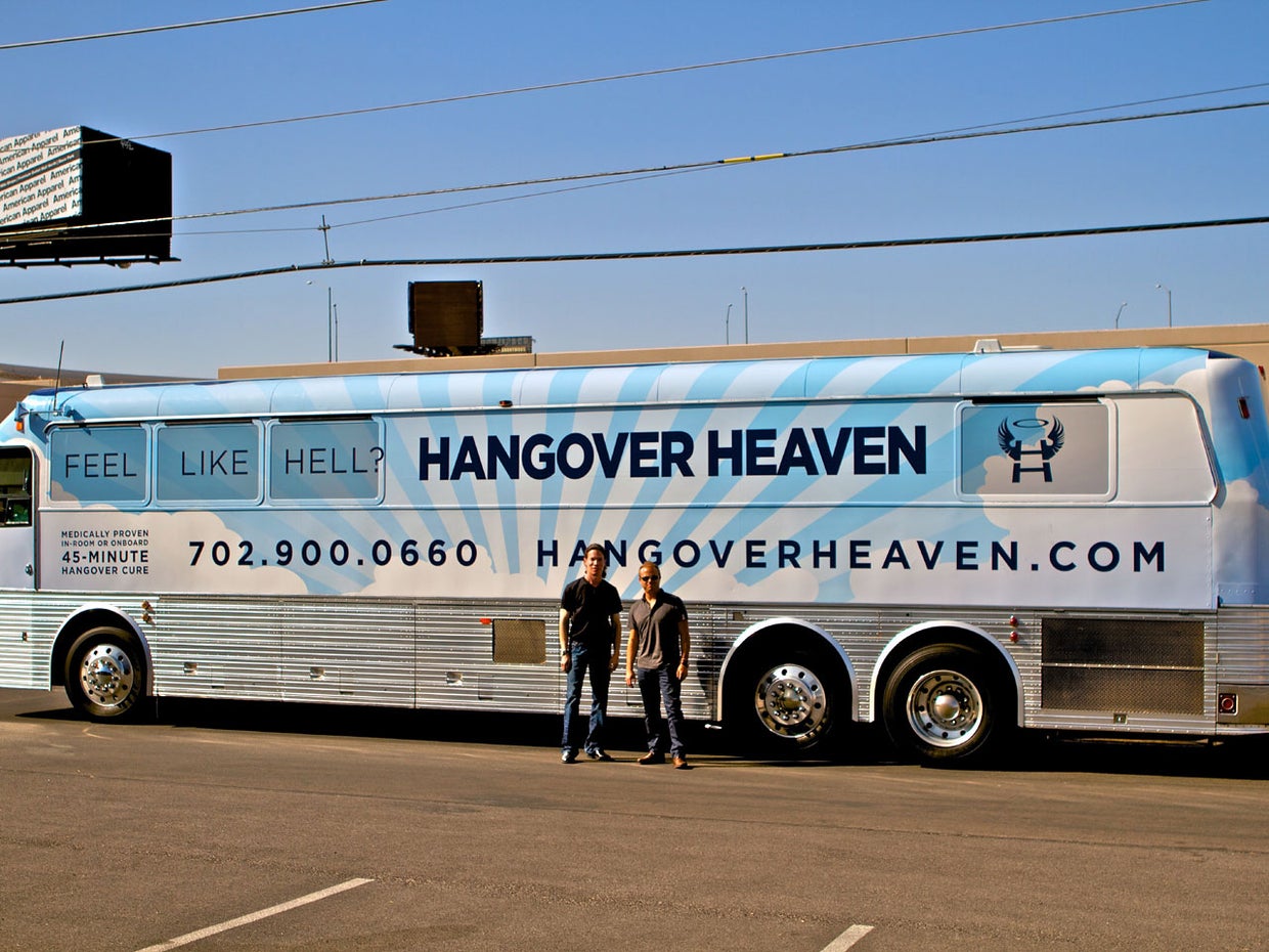 Hangover Heaven "after-party" bus promises cure in 45 minutes - CBS News