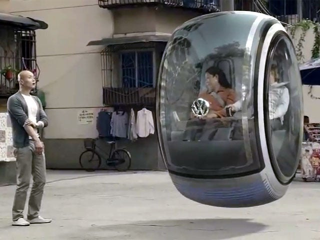 Video of Volkswagen concept "Hover Car" - CBS News