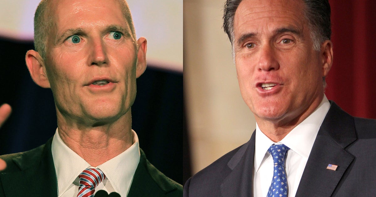 Romney keeps distance from controversial Florida governor - CBS News
