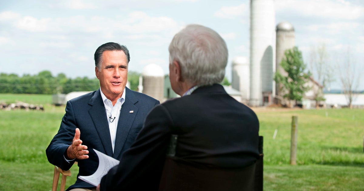 Romney: "I don't care about re-elections" - CBS News