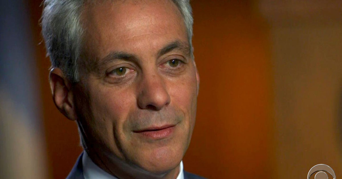 Emanuel: Chicago's escalating crime about "values" - CBS News