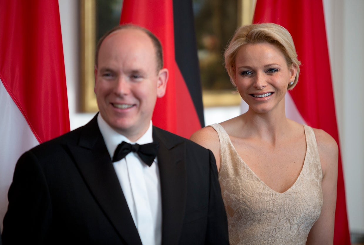Monaco's prince and princess in Germany