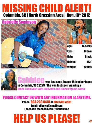 Body of missing S.C. teen found