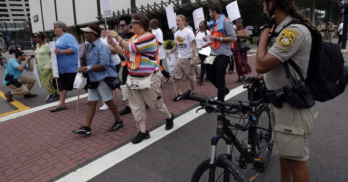 Convention protesters: Storm won't stop us - CBS News