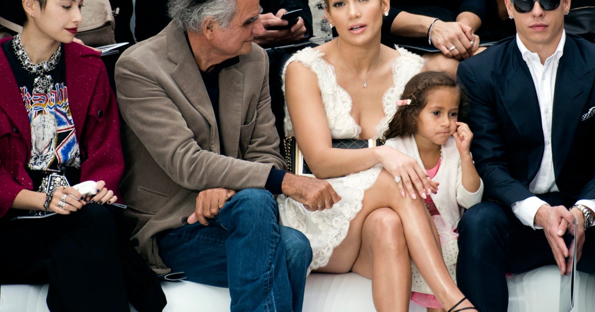 Jennifer Lopez and her daughter sit front row at Chanel during Paris ...
