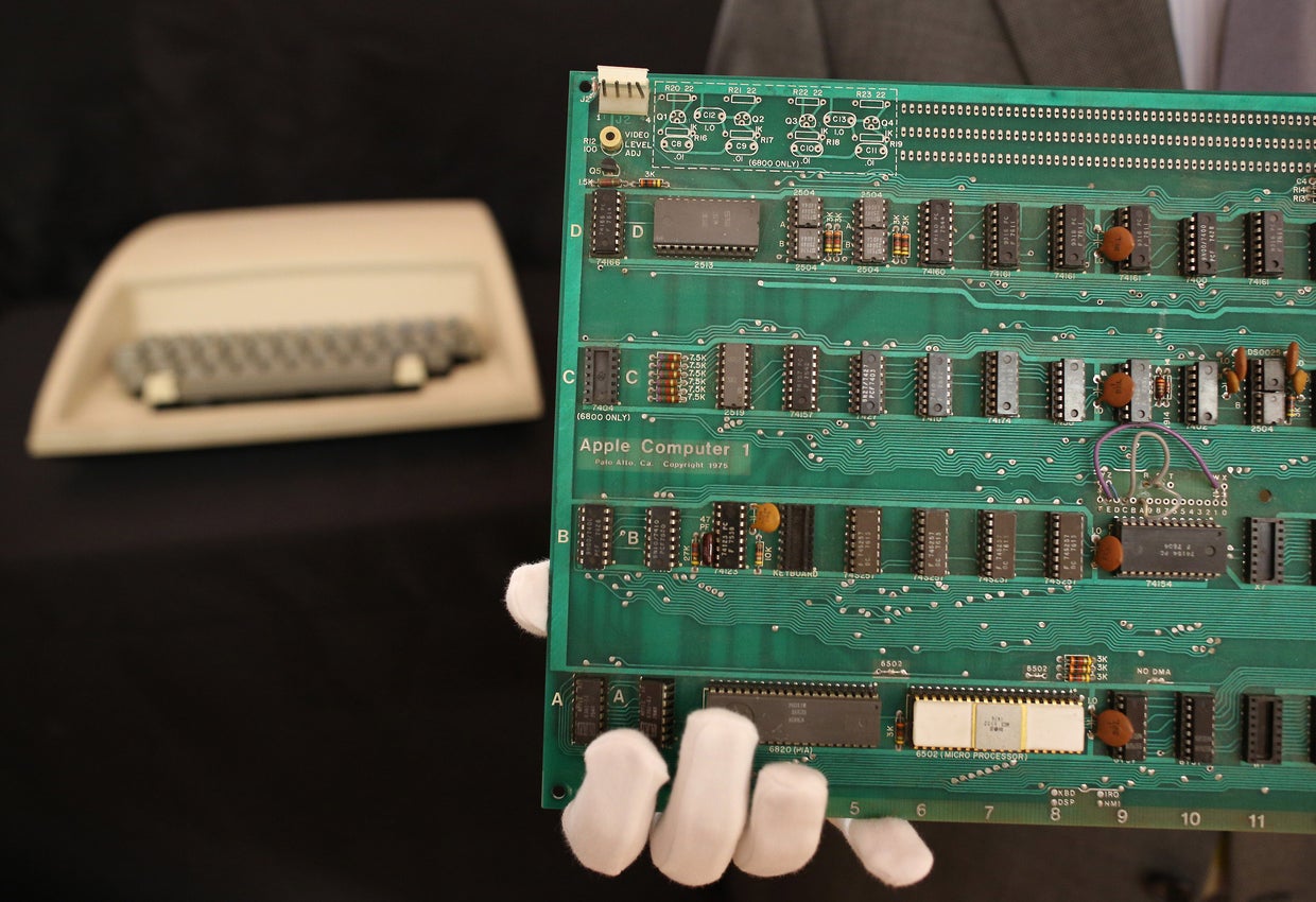 Rare Apple-1 computer on display
