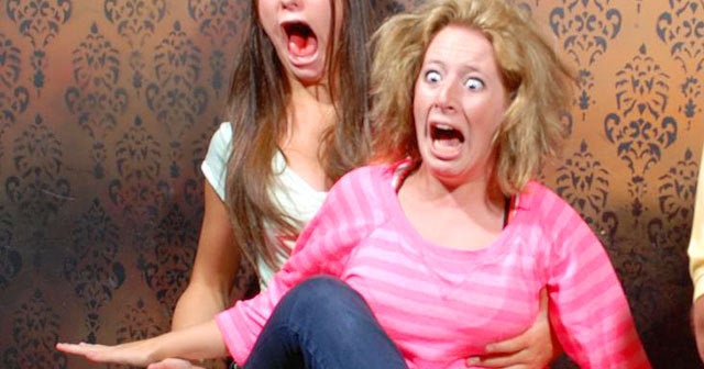 Terrified reactions at haunted house, Pt. 2