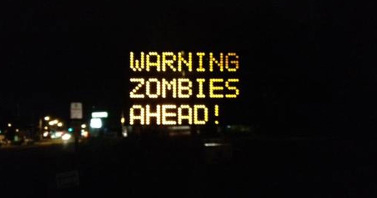 "Zombies Ahead": Construction sign tells Maine drivers to be very ...