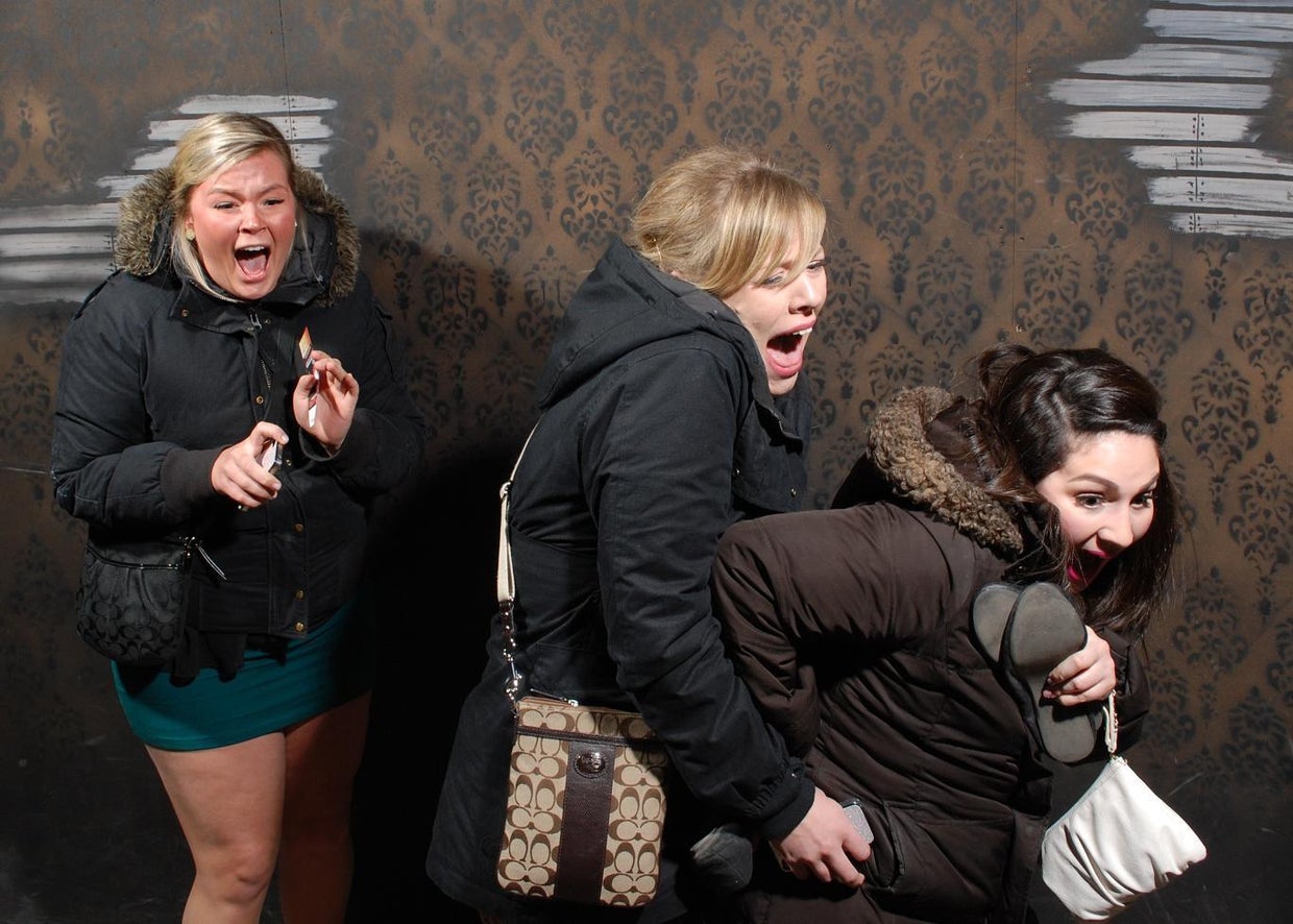 Terrified reactions at haunted house, Pt. 4