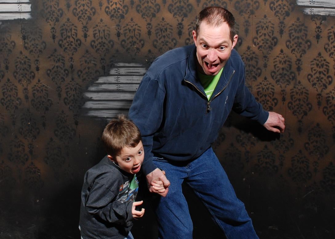 Terrified reactions at haunted house, Pt. 4