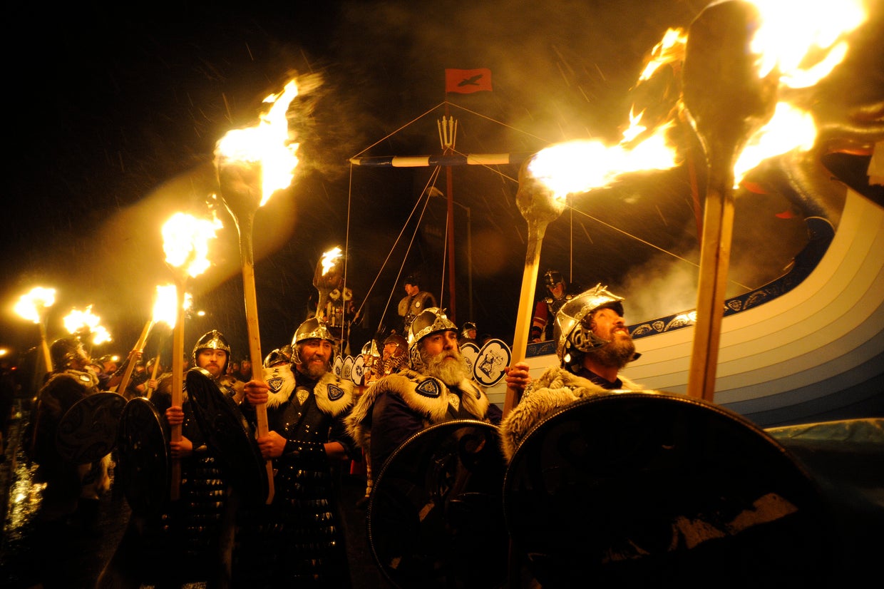 Viking Festival in the Shetland Islands