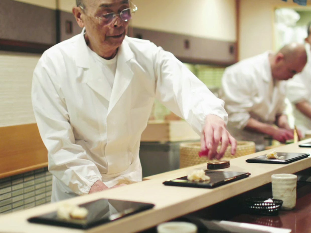 A master sushi chef - CBS News