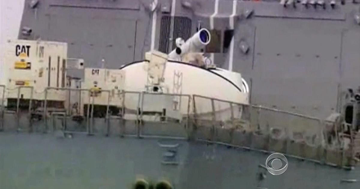 Laser beams to protect U.S. Navy from drones - CBS News