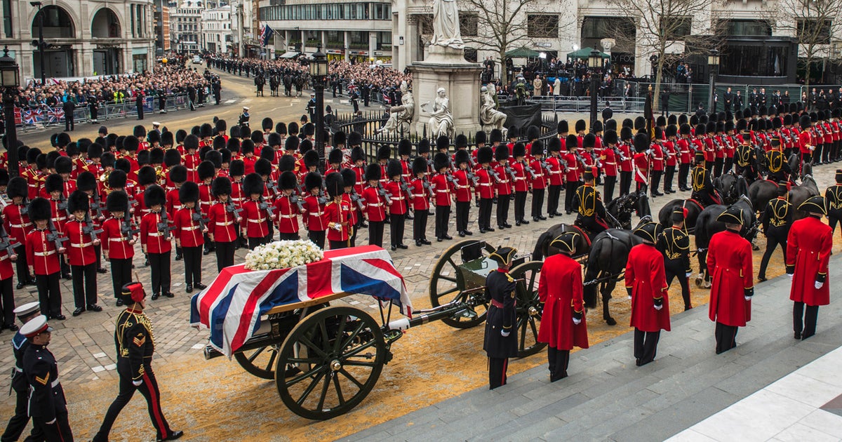 Britain bids farewell to Margaret Thatcher - CBS News