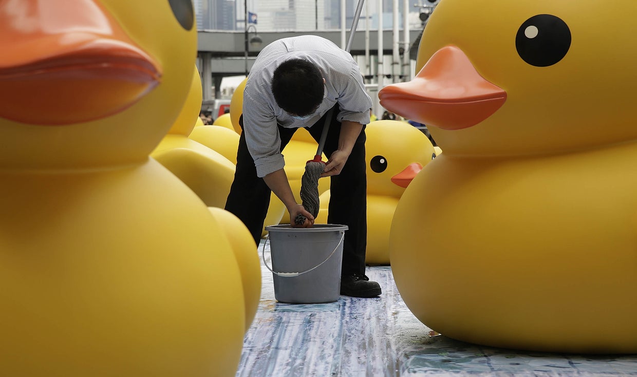 It's a bird, a plane - a giant rubber duck