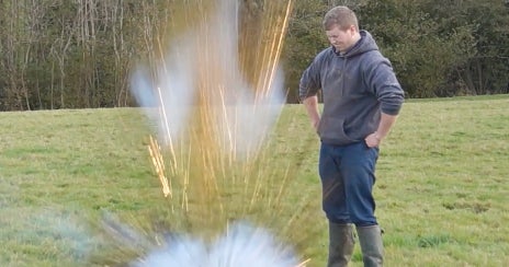 Two slow motion explosions with very different results - CBS News