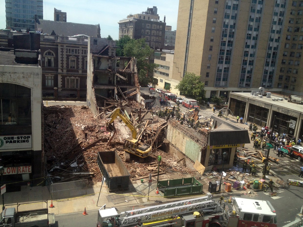 Mayor: 6 dead in Philly building collapse - CBS News