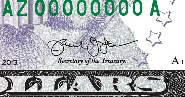Treasury secretary's loopy signature is now less loopy - CBS News