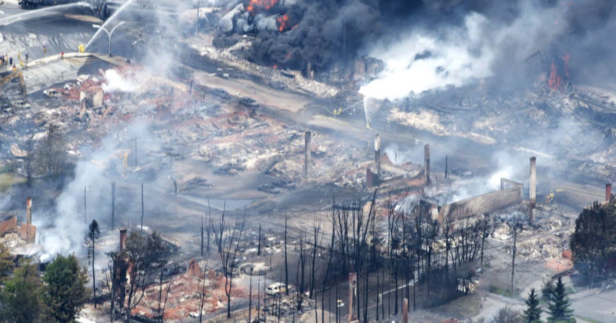 Canadian town devastated by train explosion - CBS News