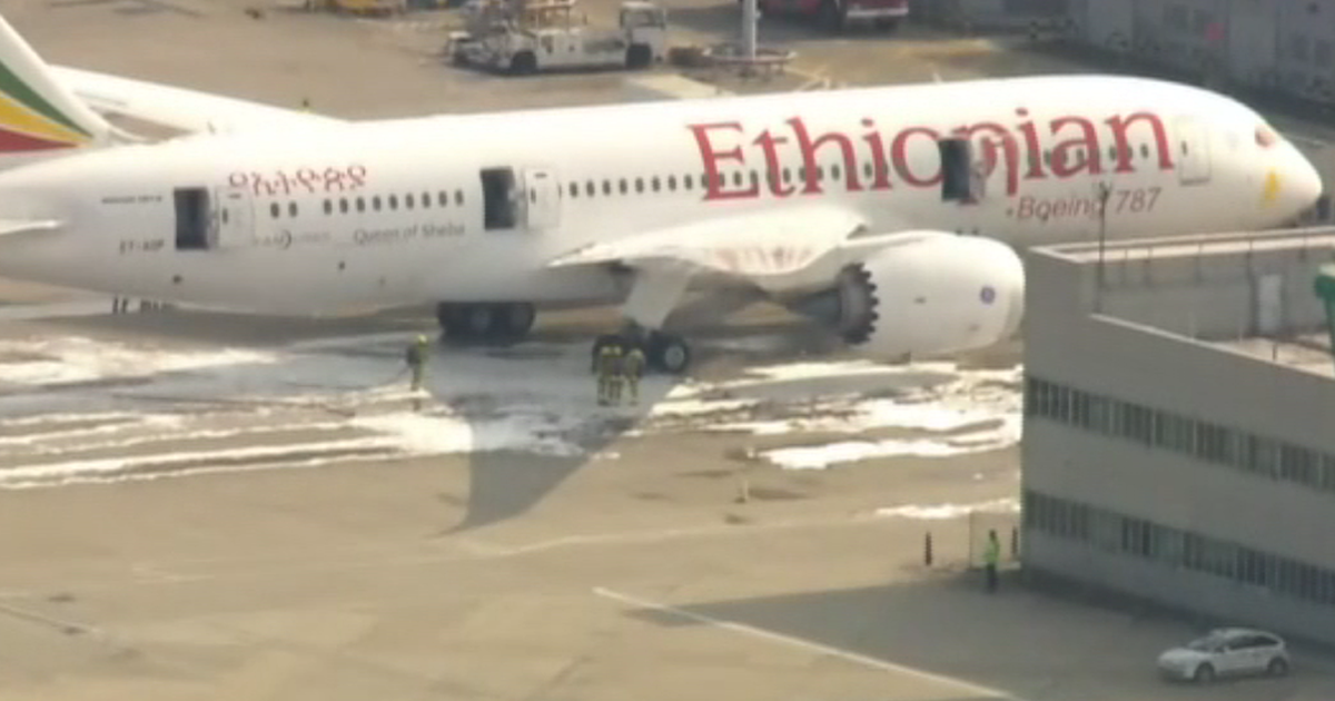 Boeing shares dive on Ethiopian Dreamliner fire - CBS News
