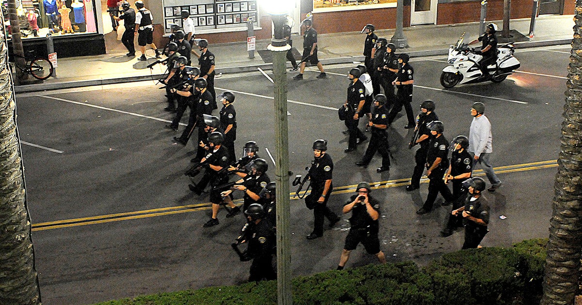"Major" disturbance outside L.A. after surfing event - CBS News