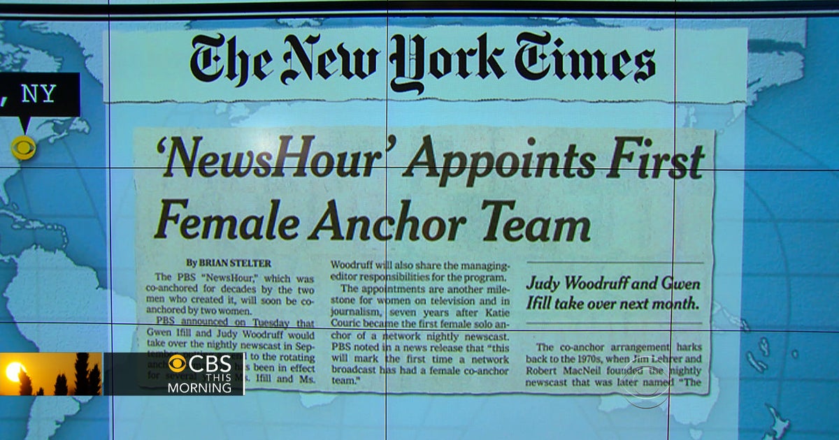 Headlines at 8:30: First team of female co-anchors to lead PBS's ...